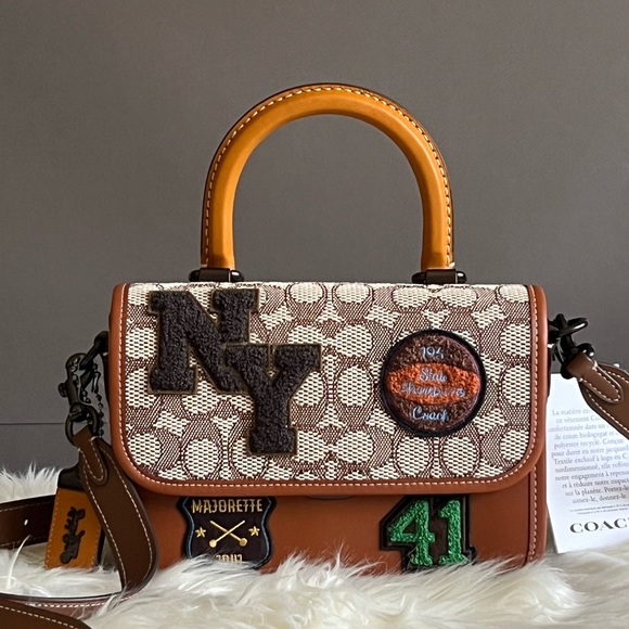 Coach | Bags | Cg27 Coach Rogue Top Handle In Signature Textile ...